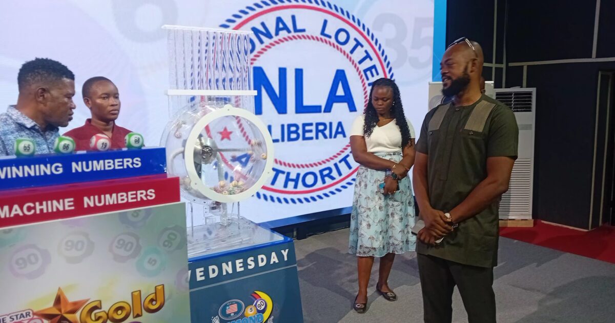 Liberia National Lottery Authority NLA inspects Blue Star 5/90 Lotto ...
