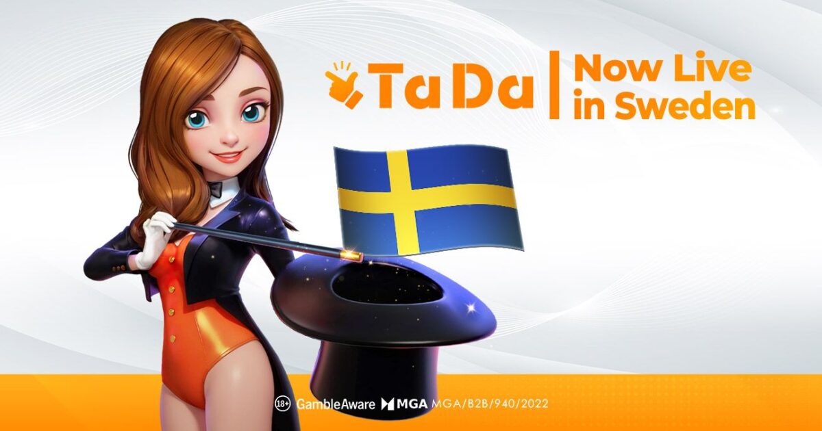 TaDa Gaming anuncia chegada ao mercado regulado da Suécia
