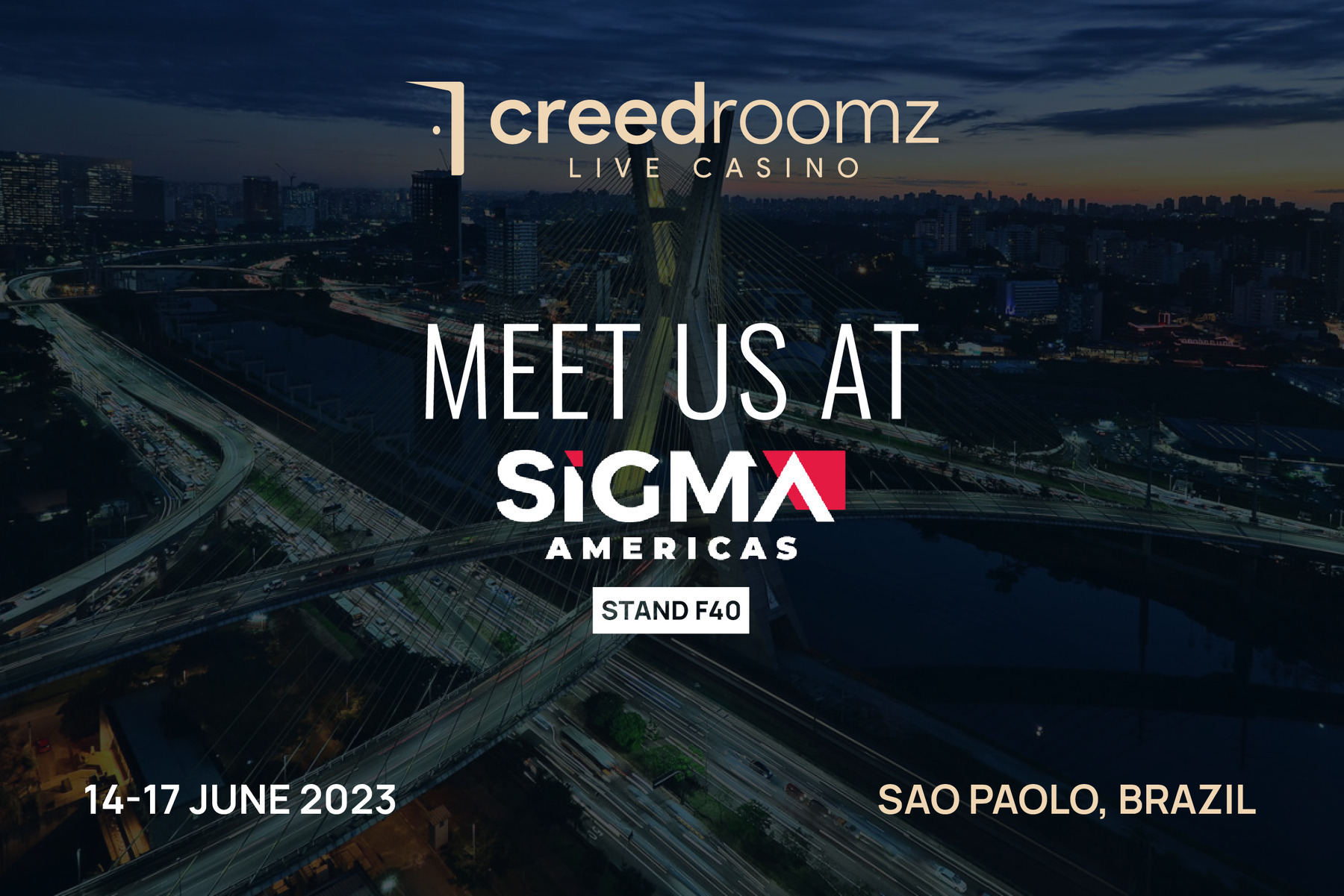 CreedRoomz dice presente en SiGMA Americas
