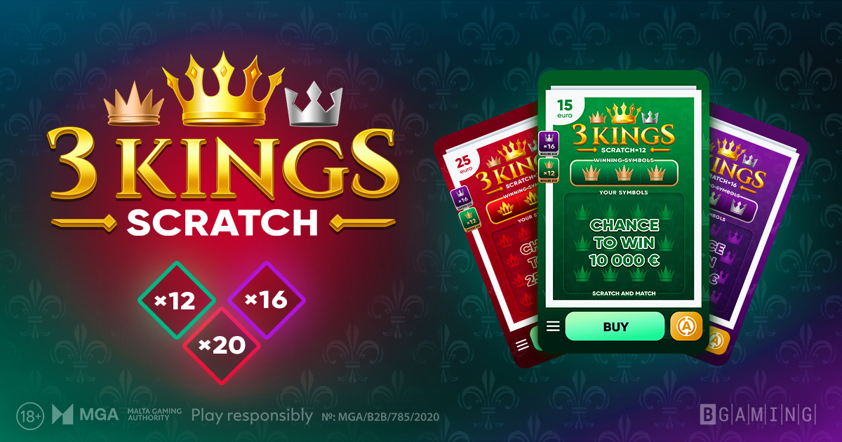 BGaming añade una joya a su corona con «3 Kings Scratch»