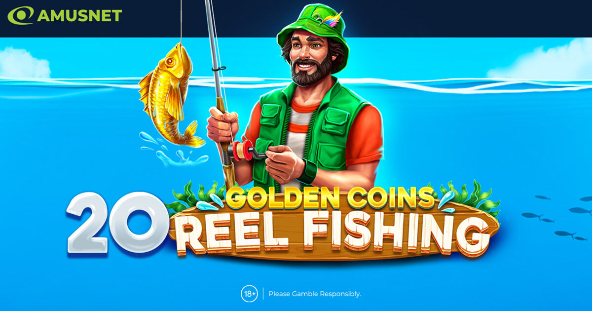 Amusnet presenta su nuevo video slot, «20 Golden Coins: Reel Fishing»