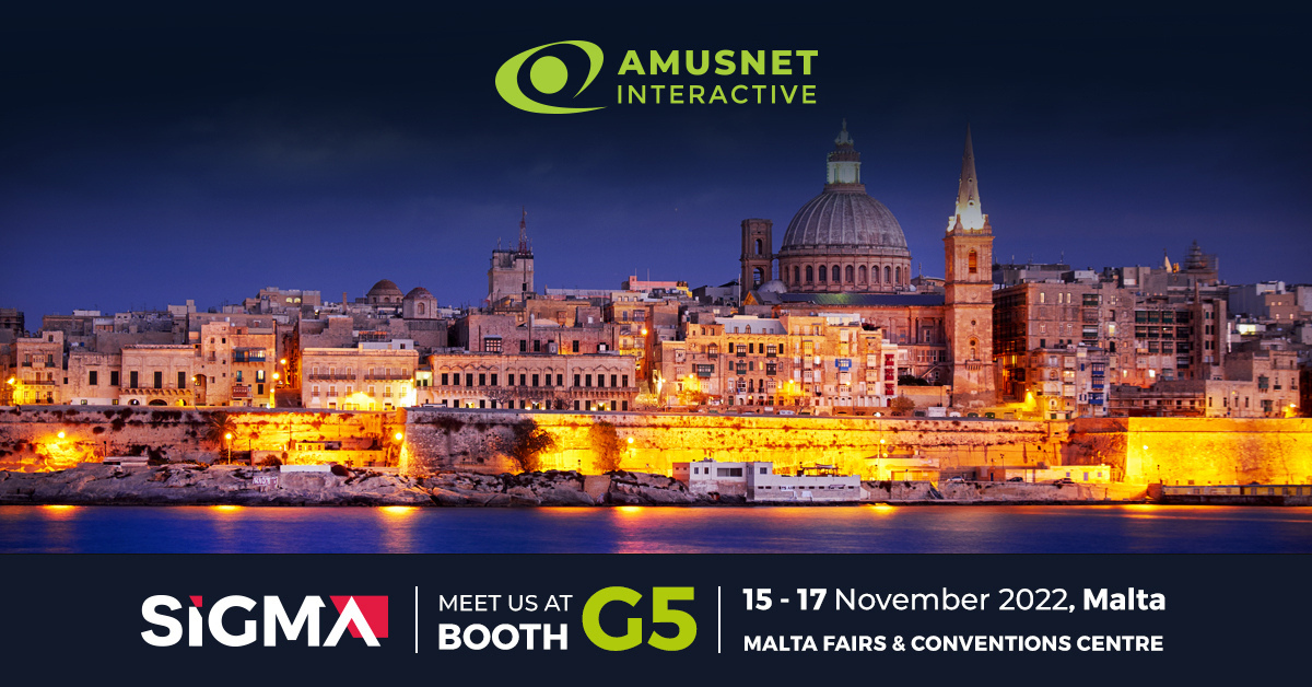 Amusnet Interactive showcases its remarkable portfolio at SiGMA Europe 2022