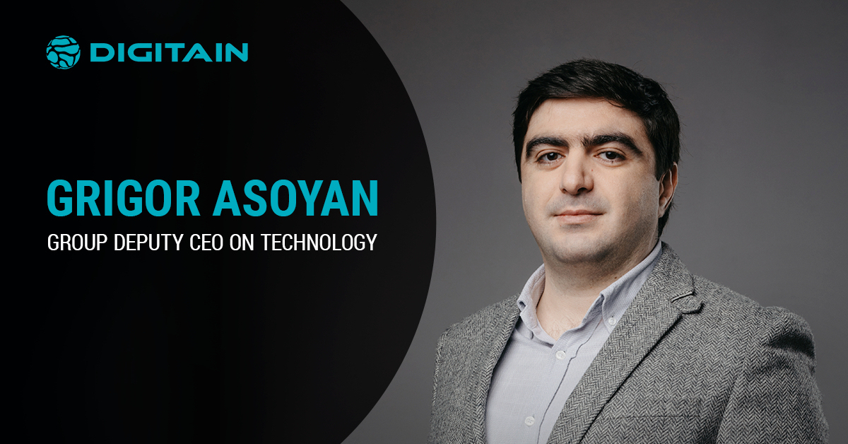 Grigor Asoyan promoted to group deputy CEO of technology at Digitain