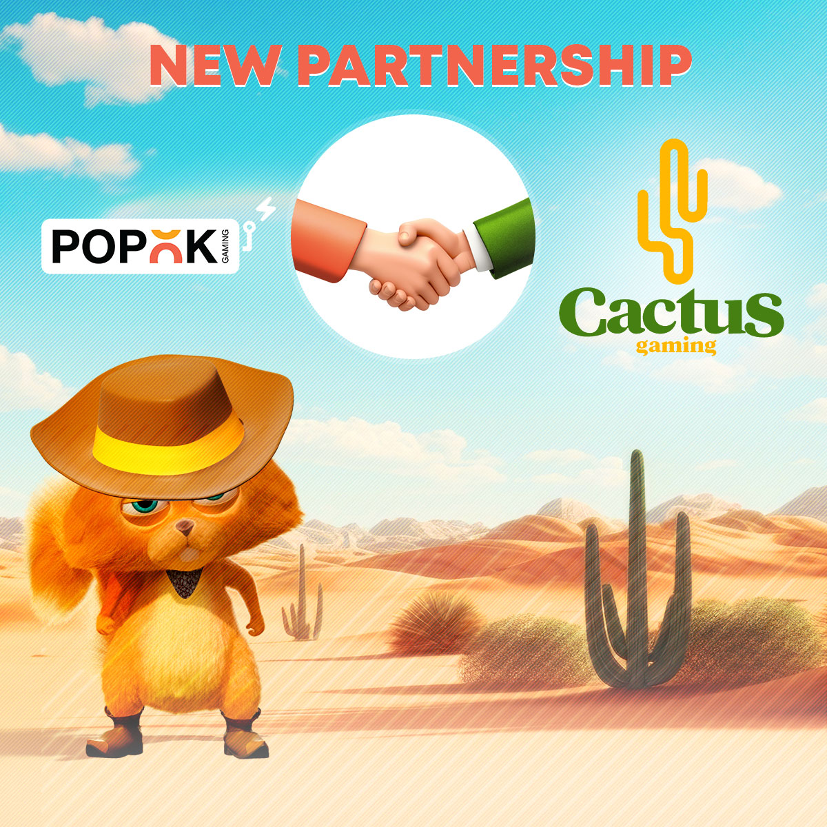 PopOK Gaming and Cactus Gaming announced their new partnership
