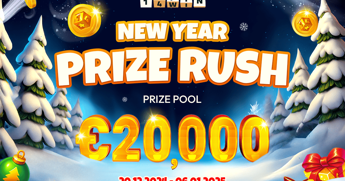 1spin4win presents its seasonal “New Year Prize Rush” network promotion
