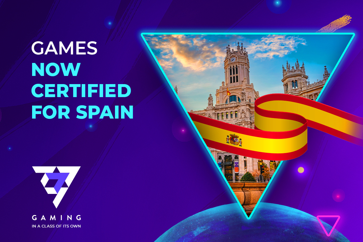 7777 gaming secures game certification for Spain