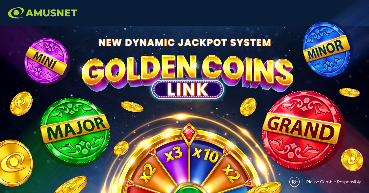 Amusnet launches “Golden Coins Link”, a new progressive jackpot experience