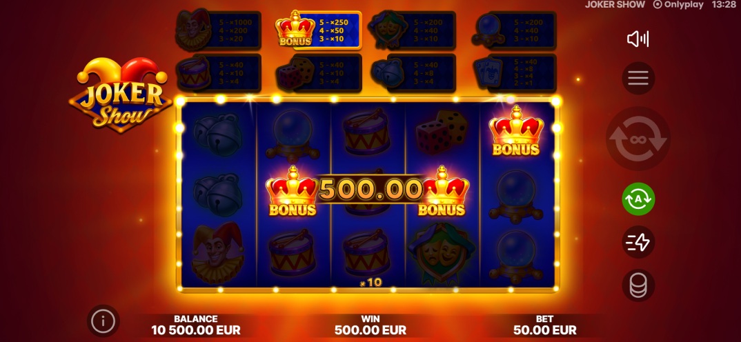 Onlyplay presents its latest release: Joker Show