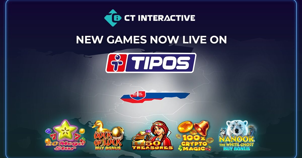 CT Interactive launches new game portfolio on Tipos.sk